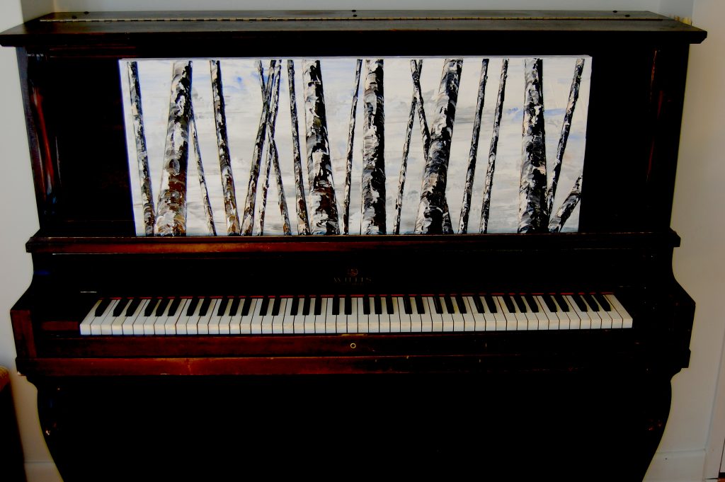 April Birch - 20X40 Acrylic on Canvas - Patrick Biggs Design